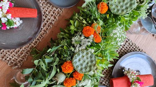 Simple Yet Beautiful Flow Decoration For Your Home Décor During Diwali ...