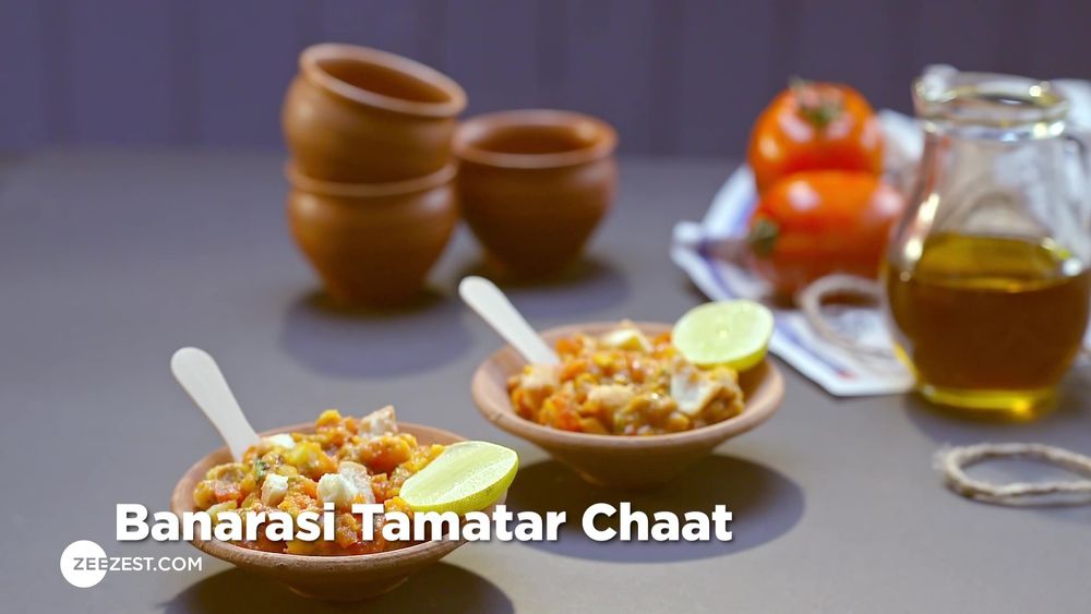 Watch Banarasi Tamatar Chaat Recipe By Chef Pankaj Bhadouria