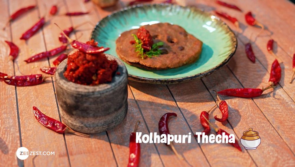 Watch Kolhapuri Thecha Recipe By Chef Ajay Chopra