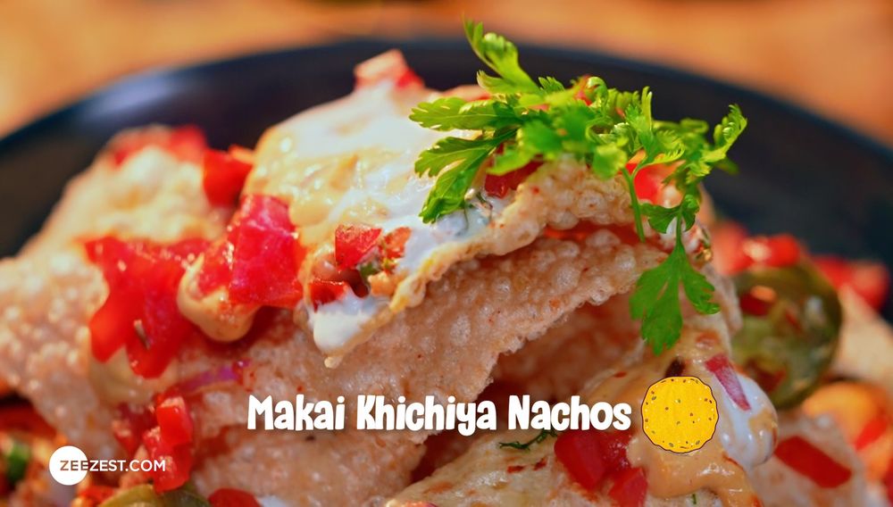 Watch Makai Khichiya Nachos Recipe By Chef Ajay Chopra