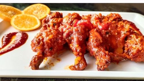 Orange Chilli Chicken Lollipops