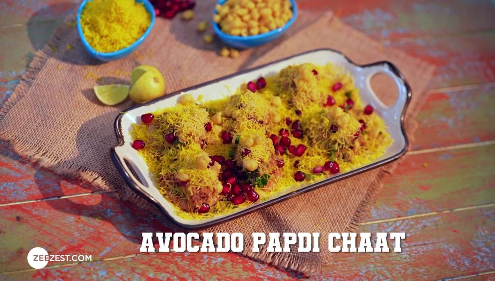 Watch Avocado Papdi Chaat Recipe By Chef Smit Sagar