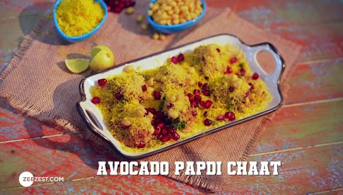 Watch Avocado Papdi Chaat Recipe By Chef Smit Sagar