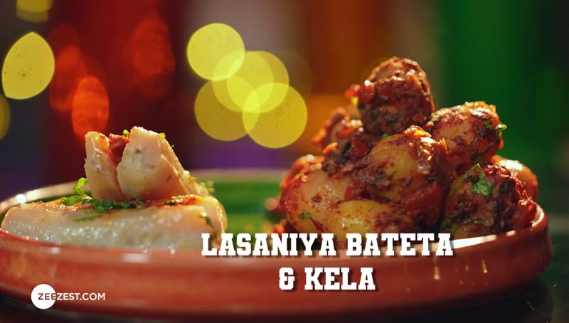 Watch Lasaniya Bateta & Kela Recipe By Chef Smit Sagar