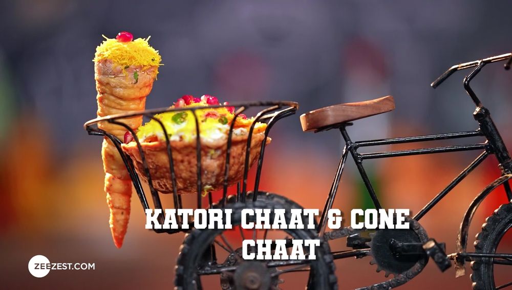 Watch Katori Chaat & Cone Chaat Recipe By Chef Smit Sagar