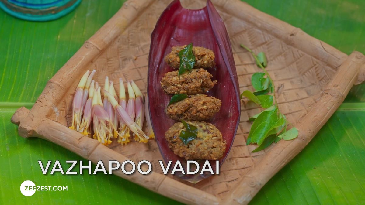 Watch Vazhapoo Vadai Recipe By Chef Rakesh Raghunathan