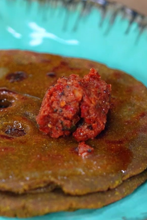 Watch Kolhapuri Thecha Recipe By Chef Ajay Chopra