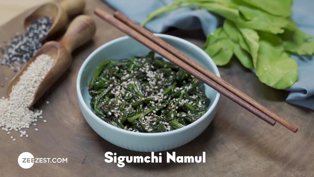 Authentic Korean Cuisine: Sigumchi Namul Recipe From ZeeZest